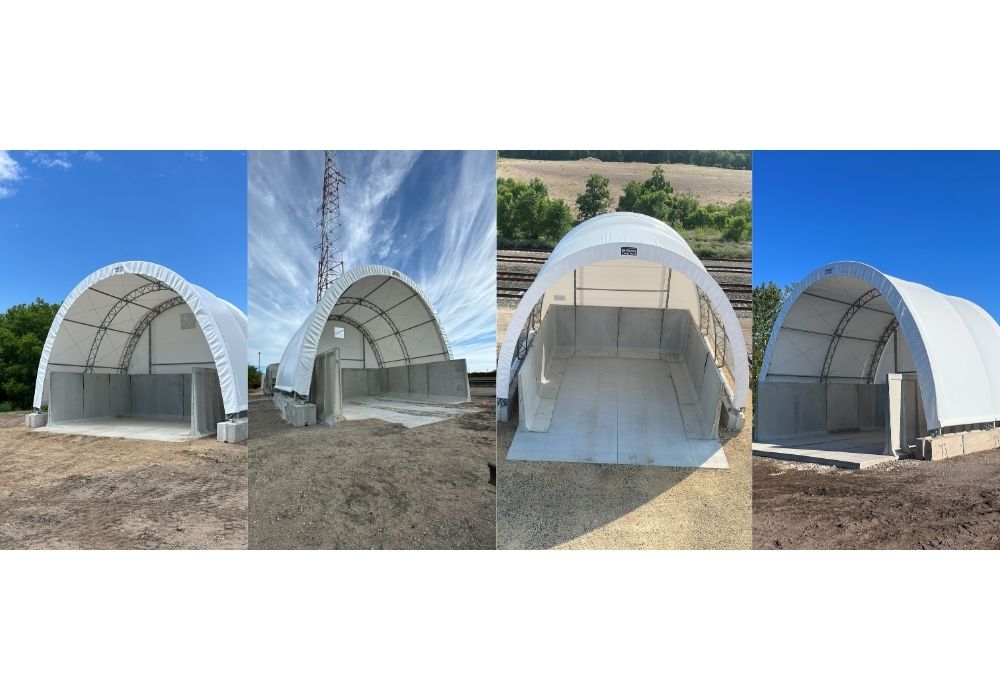 Installation Complete: Four Salt Sheds for Canadian Pacific across ...